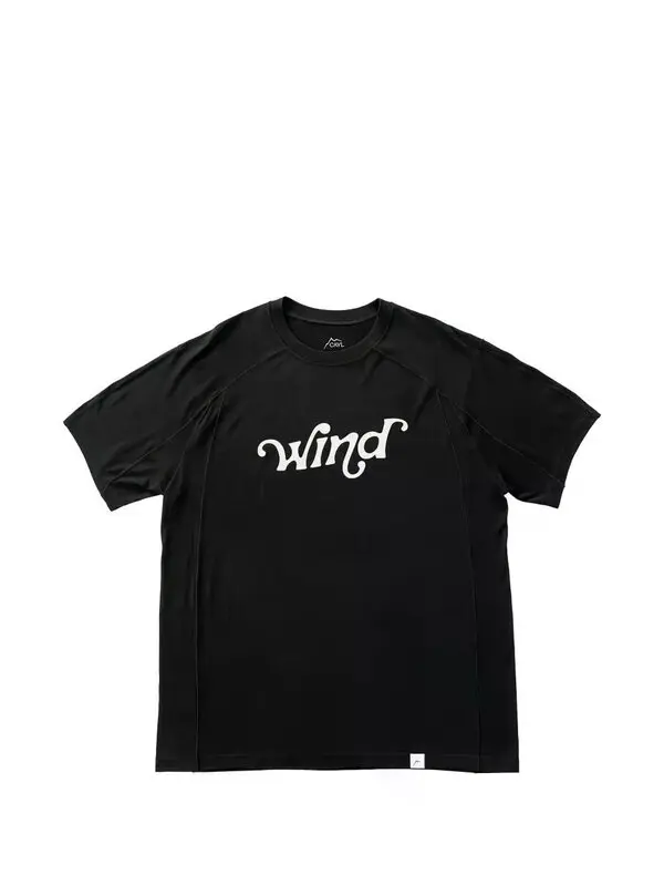 CAYL Wind Logo-print Raglan-sleeve T-shirt