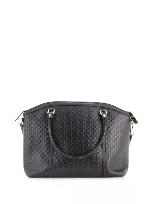 Gucci Britt Convertible Dome Microssima Leather Medium Satchel