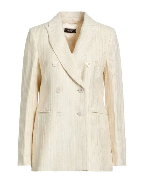 Peserico Blazer Ivory Size Viscose