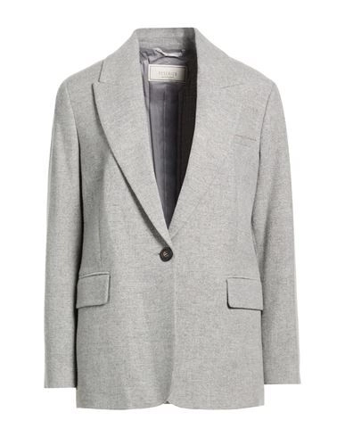 Peserico Blazer Light Size Virgin Wool, Cashmere, Metallic Fiber - Grey