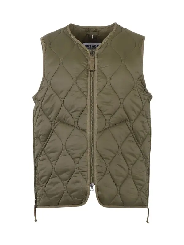 SEBAGO Plymouth Quilted Gilet - Green