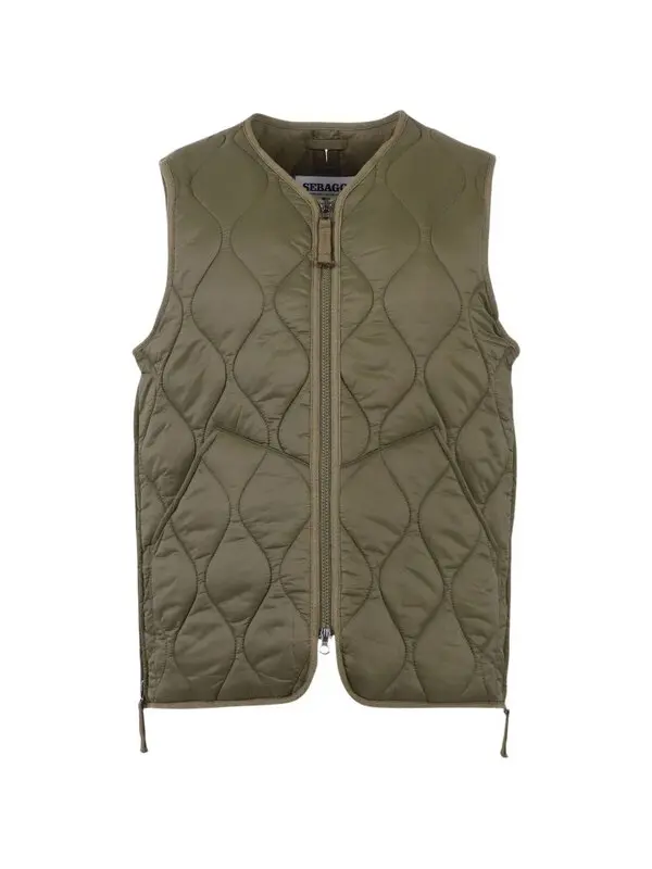 SEBAGO Plymouth Quilted Gilet - Green