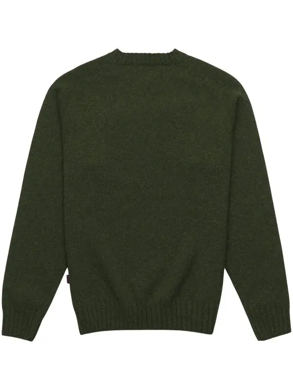 SEBAGO Forest Wool Leisure Jumper With Raglan Sleeves - Green