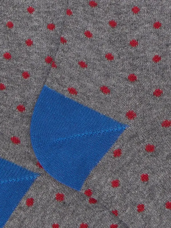 GALLO Long Warm Cotton Socks With Polka Dots