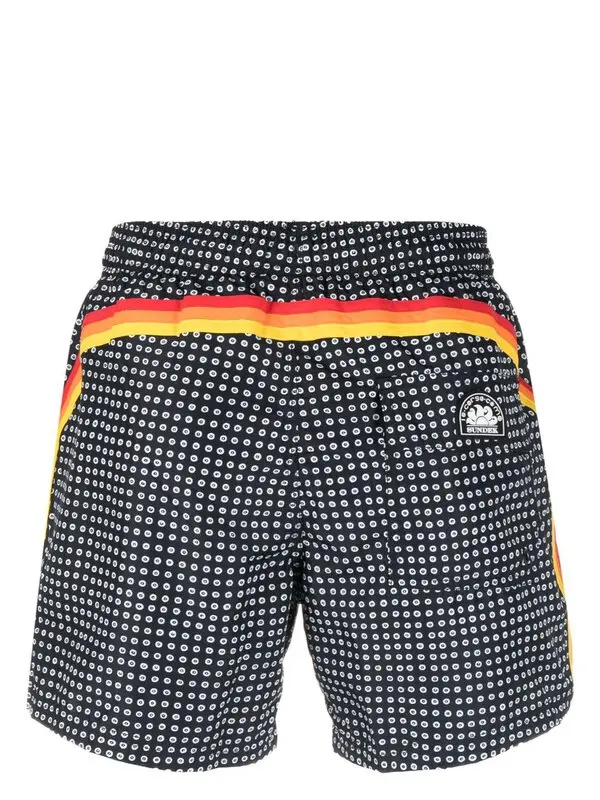 Sundek Graphic-print Recycled Polyester Swim Shorts