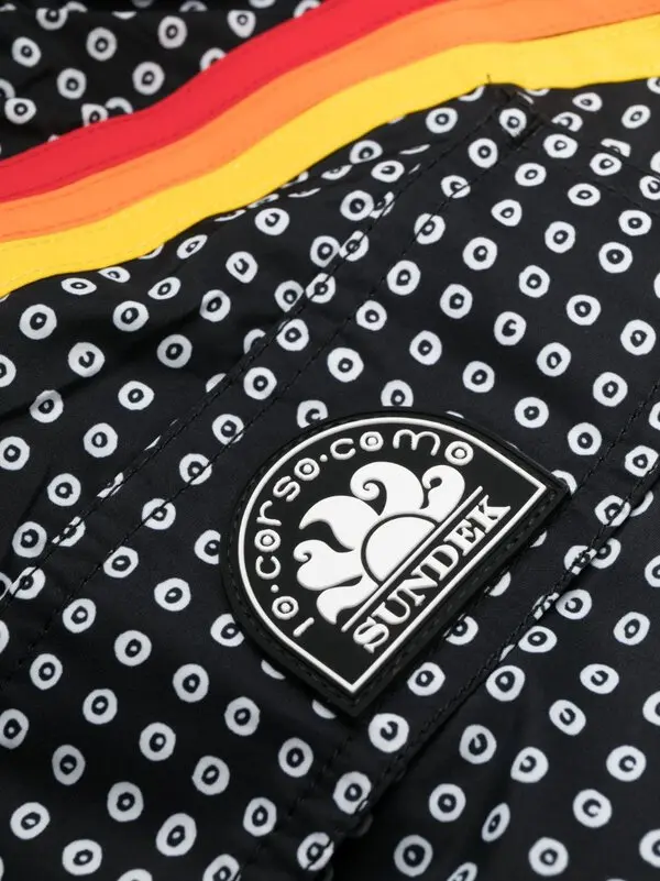 Sundek Graphic-print Recycled Polyester Swim Shorts