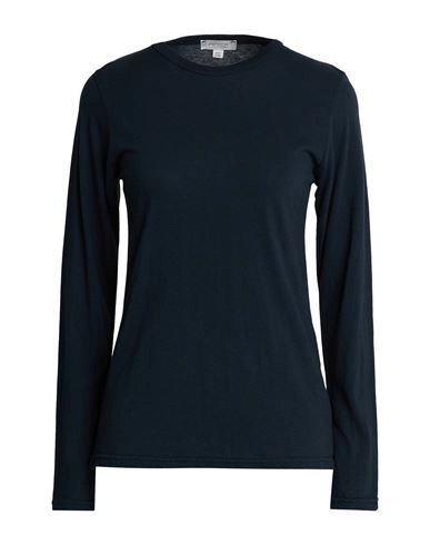 Crossley Cotton Cashmere Long Sleeve T-shirt - Blue