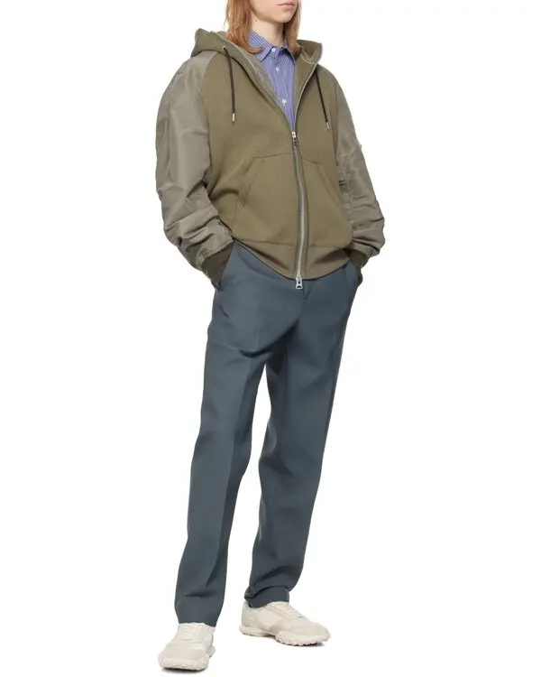 Sacai Belted Straight Trousers