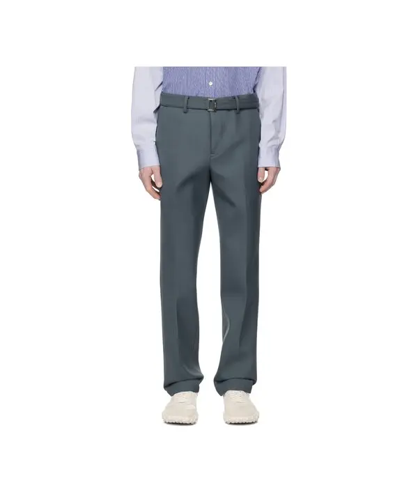 Sacai Belted Straight Trousers