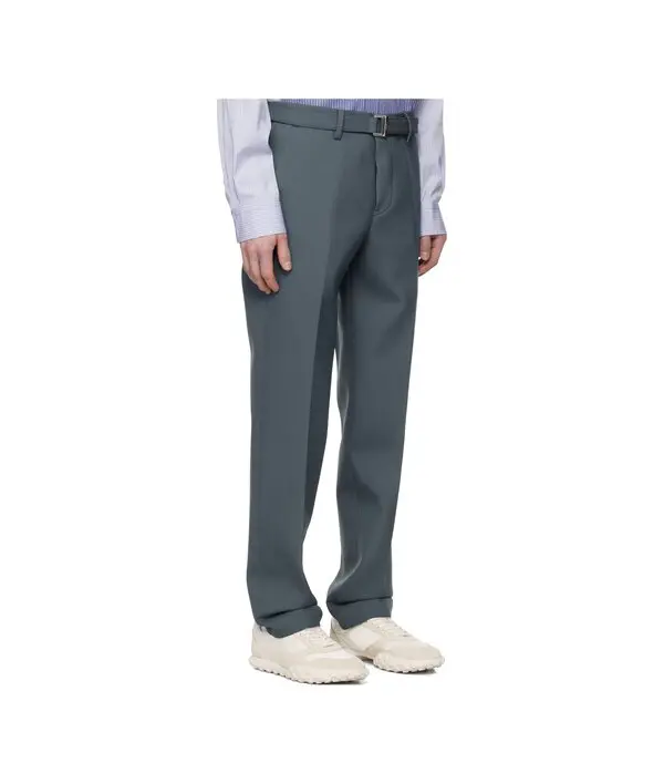 Sacai Belted Straight Trousers