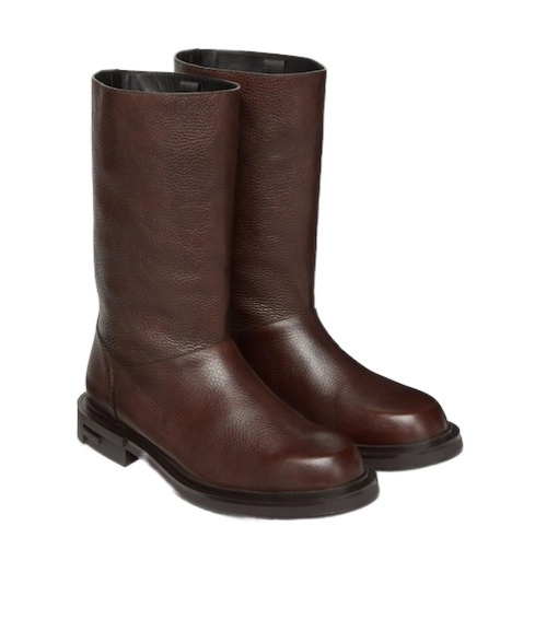 Fendi Frame Round-toe Boots