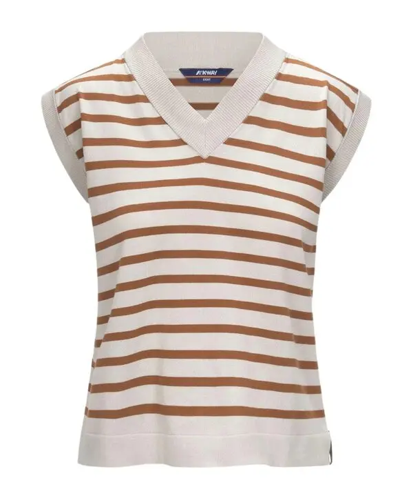 K-WAY Striped Knitted Vest