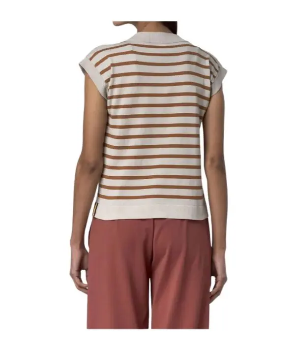 K-WAY Striped Knitted Vest