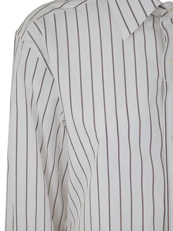 MAISON MARGIELA Striped Long-sleeved Shirt