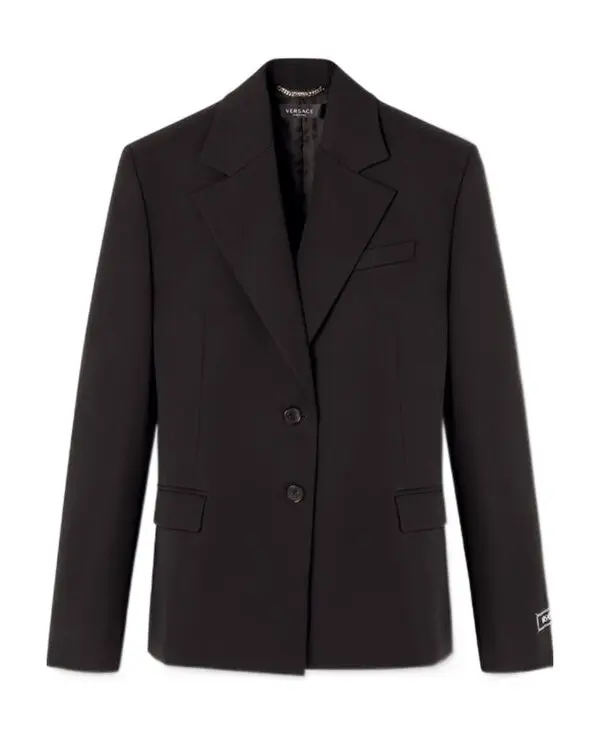 Versace Single-breasted Wool Blazer