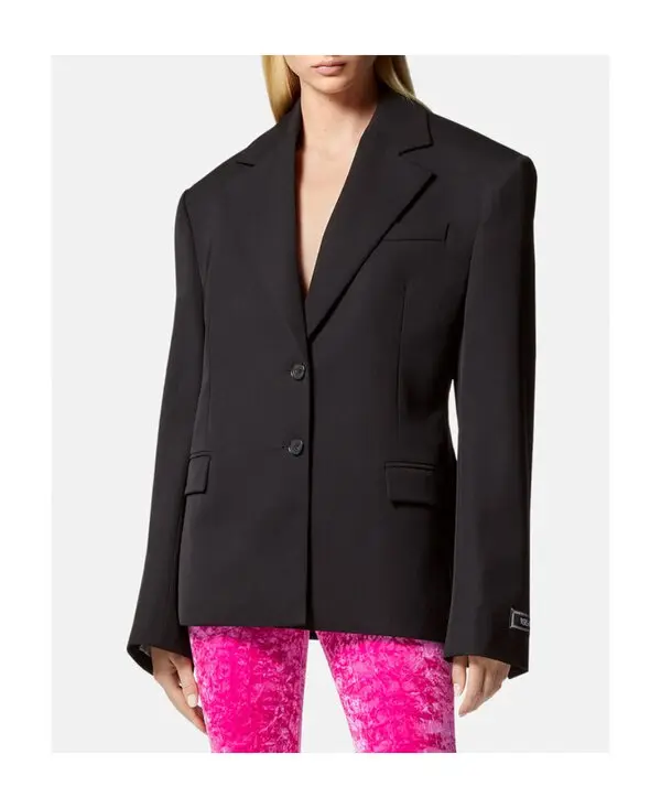 Versace Single-breasted Wool Blazer