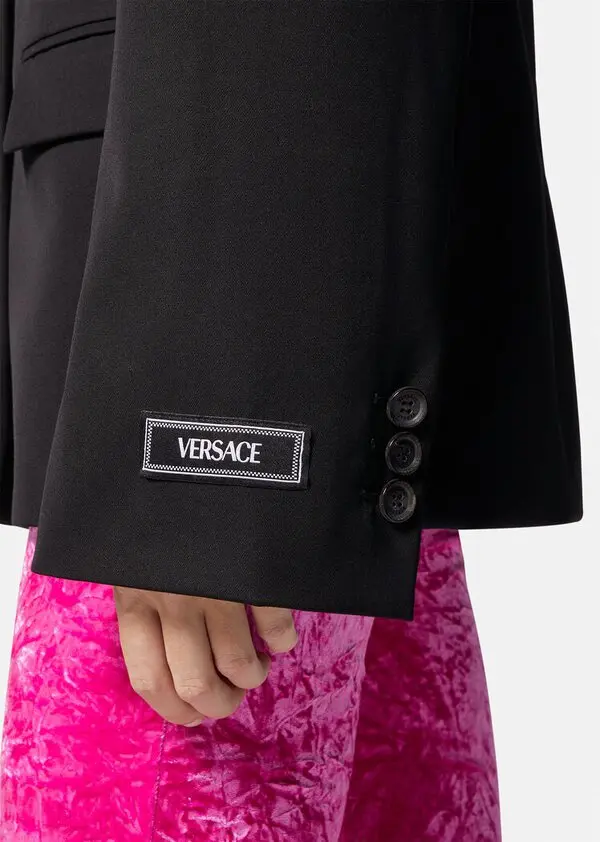 Versace Single-breasted Wool Blazer