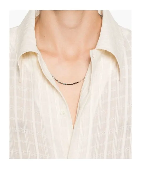 Séfr Point-collar Checked Shirt