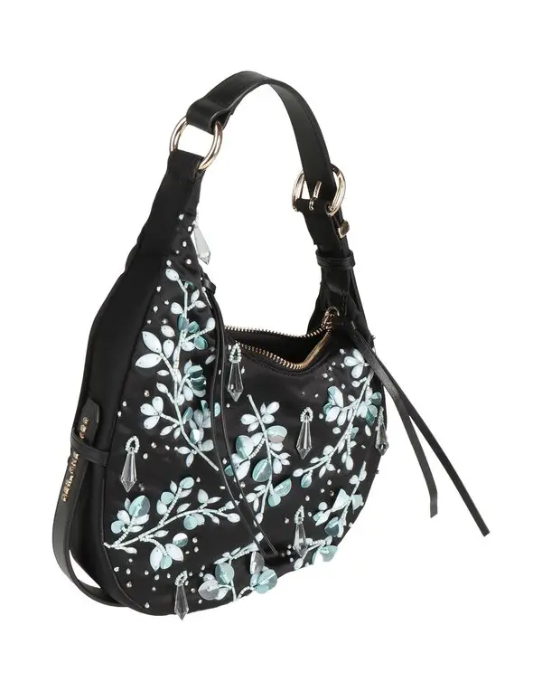 DES_PHEMMES Handbag Polyester, Cow Leather