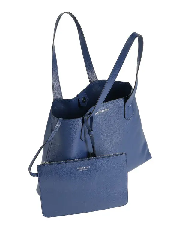 Emporio Armani Cow Leather Shopper Bag