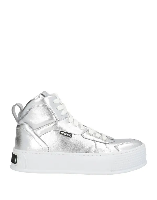 Moschino Metallic High-top Sneakers