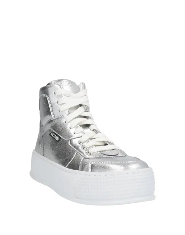 Moschino Metallic High-top Sneakers