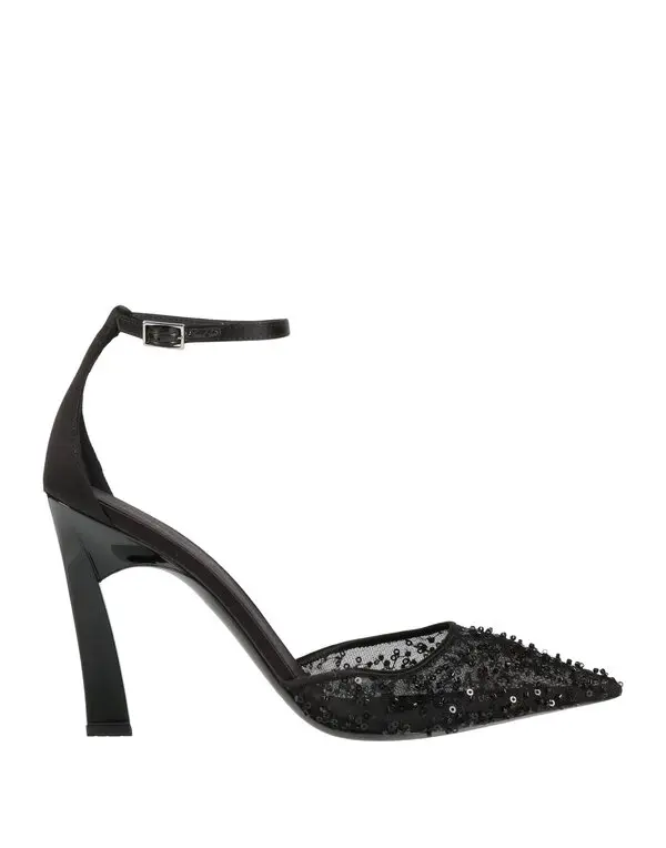 Emporio Armani Polyester, Viscose, Silk Pumps