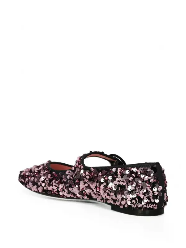 Pretty Ballerinas Mary Jane Sequin-embellished Ballet Flats
