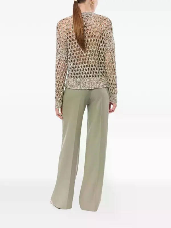 NENETTE Erica High-waisted Pressed-crease Trousers