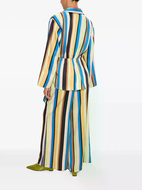 SIMONMILLER Striped Wide-leg Trousers