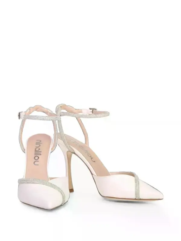 NINALILOU Mya Strass-embellished Pointed-toe Pumps
