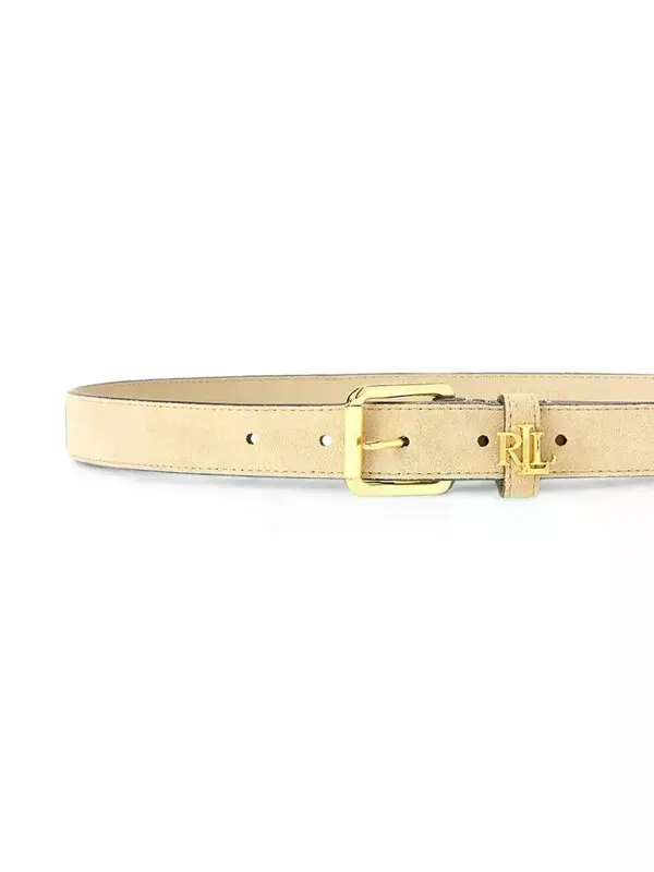 Ralph Lauren Logo-plaque Leather Belt
