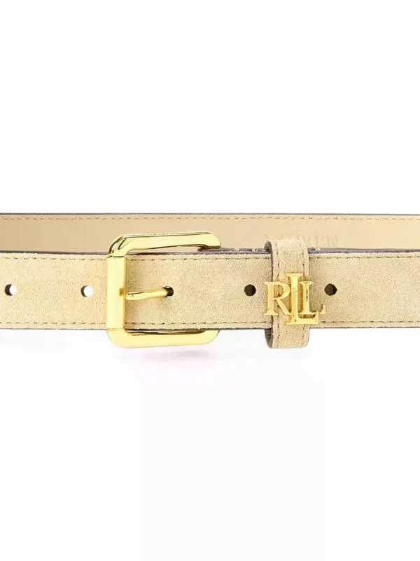 Ralph Lauren Logo-plaque Leather Belt