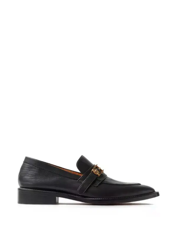 Versace Primo Leather Loafers