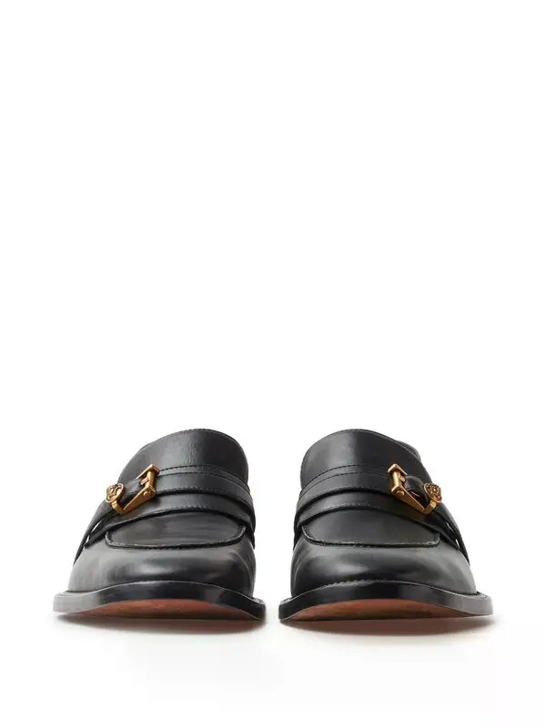 Versace Primo Leather Loafers