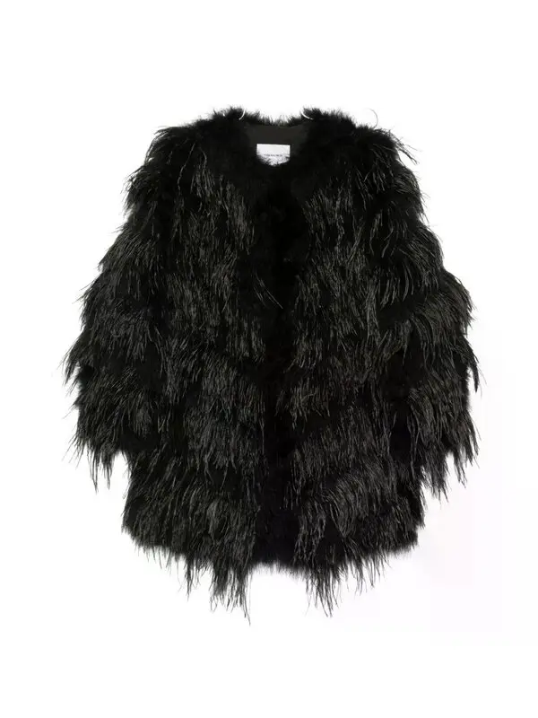 YVES SALOMON Feather-embellished Coat