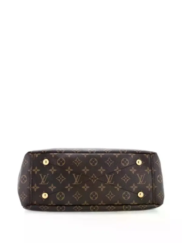 LOUIS VUITTON Pallas Tote Monogram Canvas With Leather Shoulder Bag