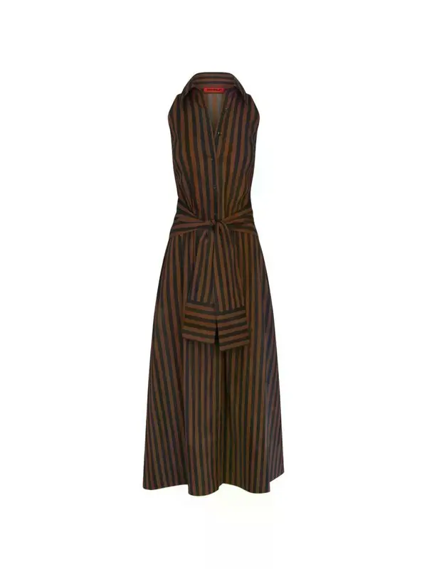 SIMONMILLER Inna Striped Poplin Maxi Dress