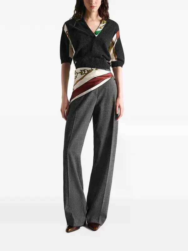 Dorothee Schumacher Short-sleeve Patchwork Top - Grey