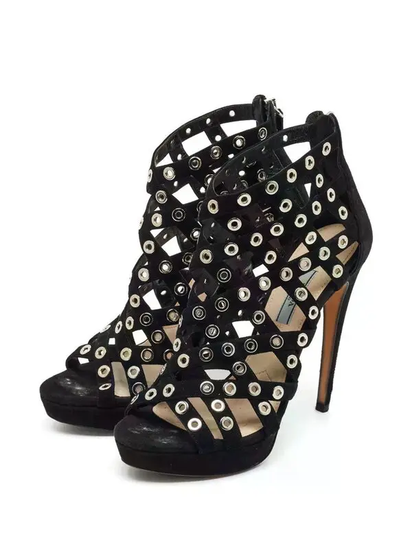 Prada Open-toe Eyelet-detail Boots