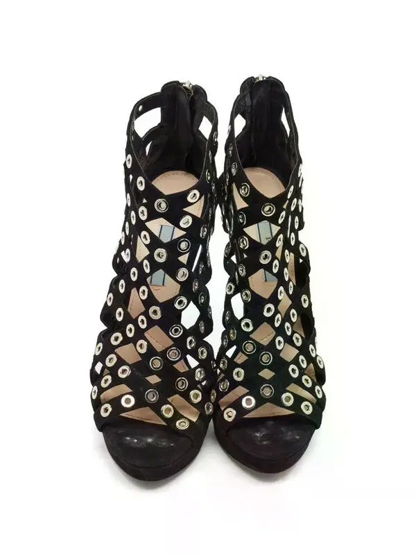 Prada Open-toe Eyelet-detail Boots