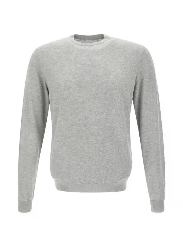 Eleventy Ribbed-trim Cotton Sweater