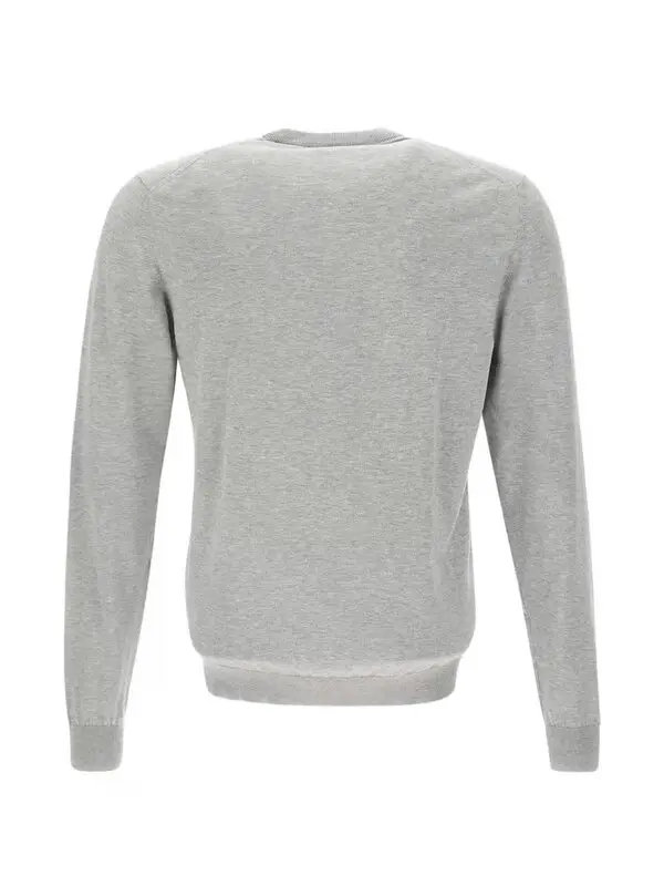 Eleventy Ribbed-trim Cotton Sweater