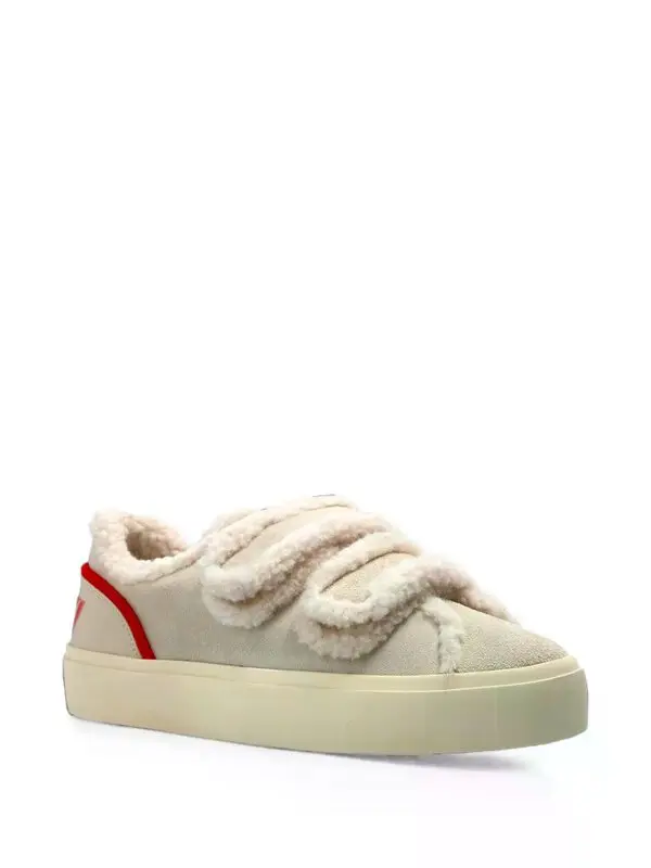Inuikii Lila Shearling Low Touch-strap Sneakers