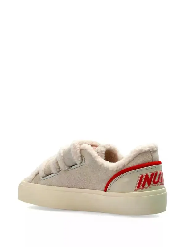Inuikii Lila Shearling Low Touch-strap Sneakers