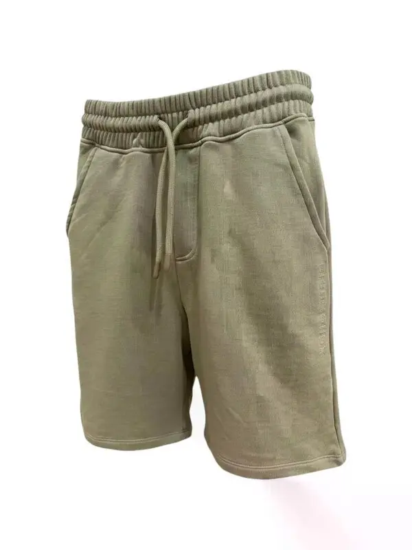 John Richmond Drawstring-waist Logo-embroidered Shorts