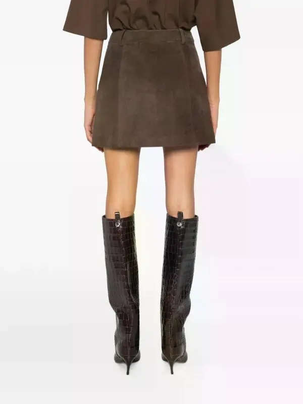DUNST Suede-effect Mini Skirt