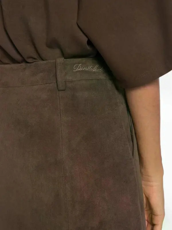 DUNST Suede-effect Mini Skirt