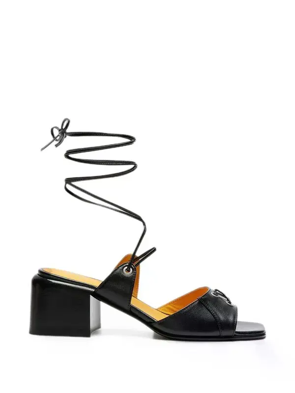 LILI CURIA Faye Lace-up Leather Sandals