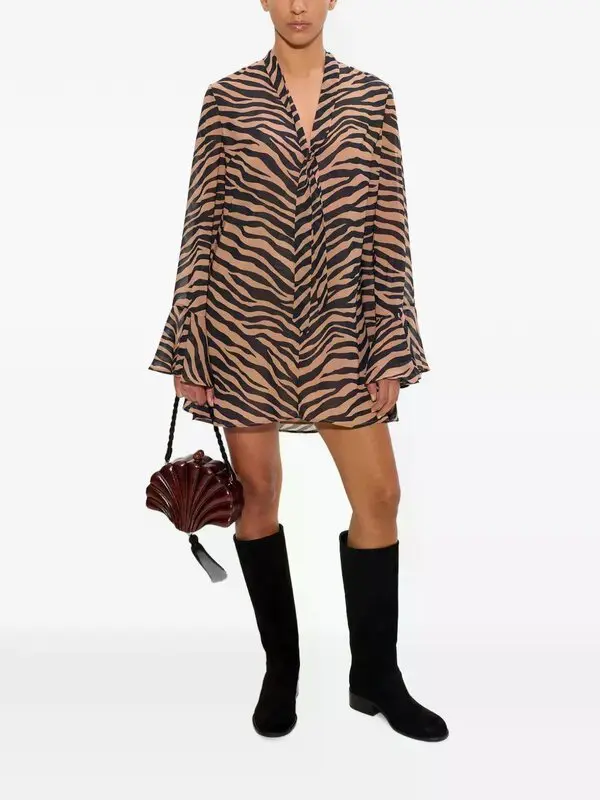 SIMONMILLER Tiger-print Mini Dress